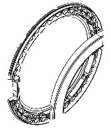 OKVIR VRATA ELECTROLUX AEG ZANUSSI UNUTRASNJI 8072235081 - 8072235081