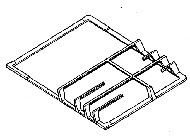 STE ELECTROLUX AEG ZANUSSI PLINSKA NOSIVA RESETKA ZA POSUDJE 3546570015 - 3546570015