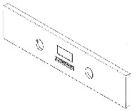 STE ELECTROLUX AEG ZANUSSI PREDNJI PANEL LIM MASKA INOX - 8081116066