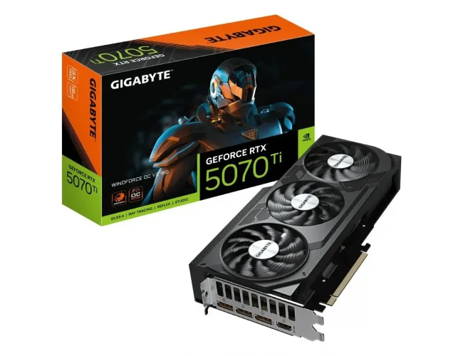 Gigabyte RTX 5070 Ti 16GB GDDR7 256bit Windforce 3 OC SFF GV-N507TWF3OCV2-16GD grafička kartica