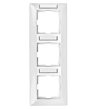 Trostruki ram,dizajn Classic,beli,sa poljem za označa. hor.
VISIO S 50 (50x50); VISIO 50, ABS, ROHS, bela