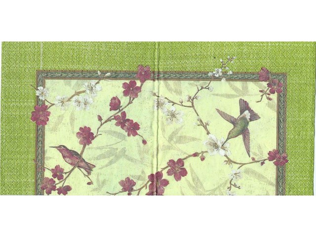 Mala Salveta MS8_167 Ptice Kolibri Cveće