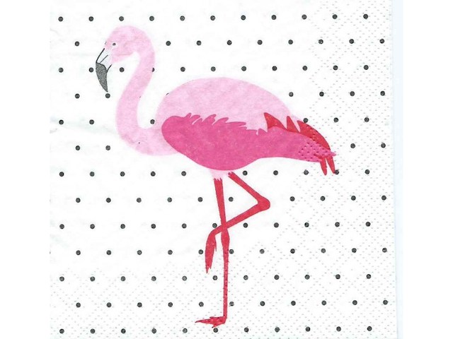 Mala Salveta MS8_038 Cveće Ptice Flamingo