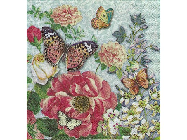 Mala Salveta MS8_258 Cveće Leptiri