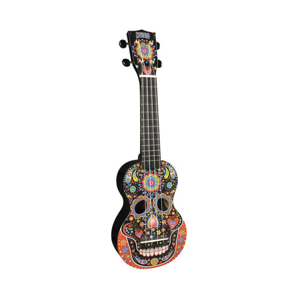 Mahalo MA1SKBK Art Series Skull ukulele