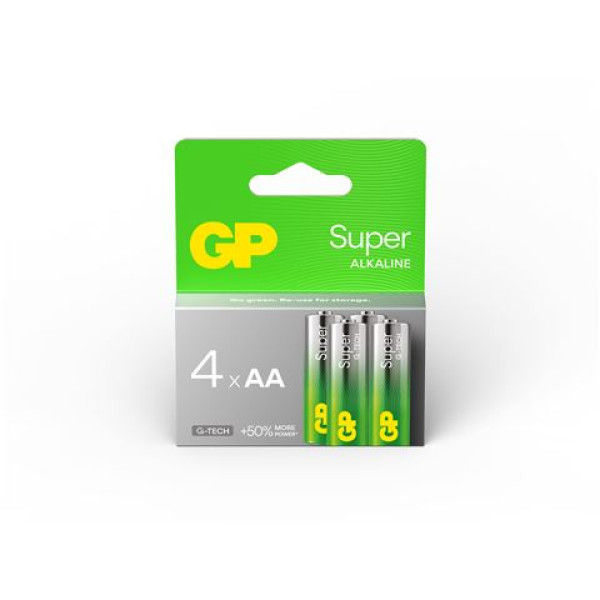 GP baterije LR6-SB4 AA Super Alkaline 4kom