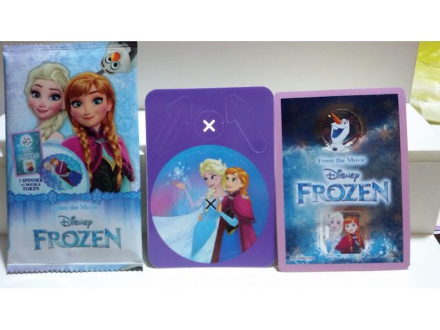 Frozen zvrk plus kartica sa dva žiga 20 dinara komad