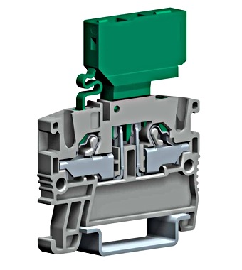 Ubodna stez. sa držačem osigurača, 1-spratna, 2,5mm², siva
pogodno za osigurače 5x20mm, osigurač nije uključen