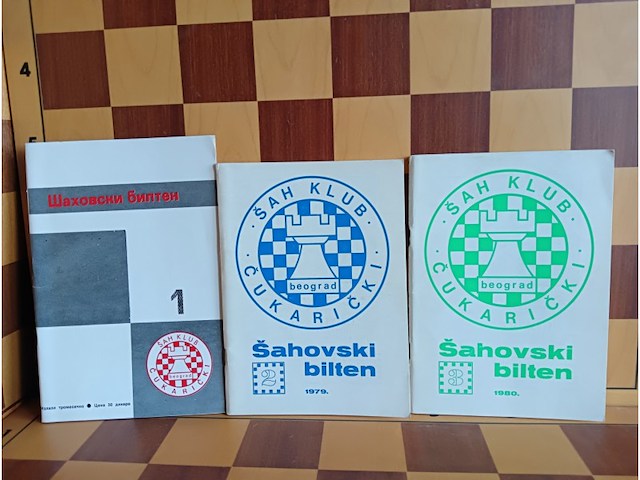 Sah Klub Cukaricki 1-3 (komplet) sah