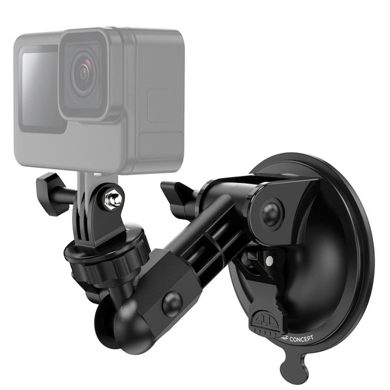 K&F Concept Suction Cup Mount za DJI Osmo Pocket 3, Car Windshield Window Dash Mount Holder za GoPro Hero 13/12/11/10/9 Black, DJI Osmo Action 3/4/5 Pro, Insta360 X5/X4 KF31.165