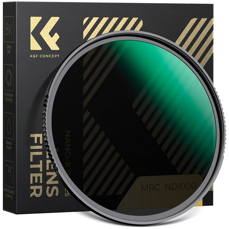 K&F Concept 43mm ND Filter ND1000 (10 Stop) Filter 28 Multi-Layer Coatings Super Slim Nano-Xcel Series KF01.999