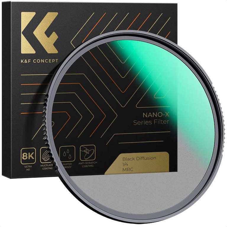 K&F Concept 43mm Nano-X, Black Mist Filter 1/4 ultra-clear, waterproof, scratch-resistant, anti-reflection KF01.1622