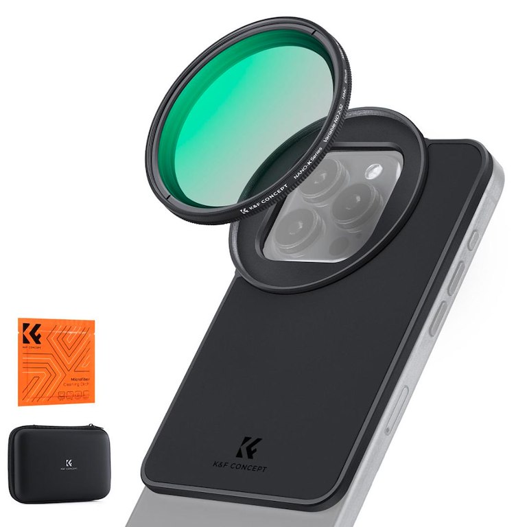 K&F Concept 6.7 inch Magnetic Lens Filter Mount Adapter + 67mm Variable ND2-32 Filter KF01.1873