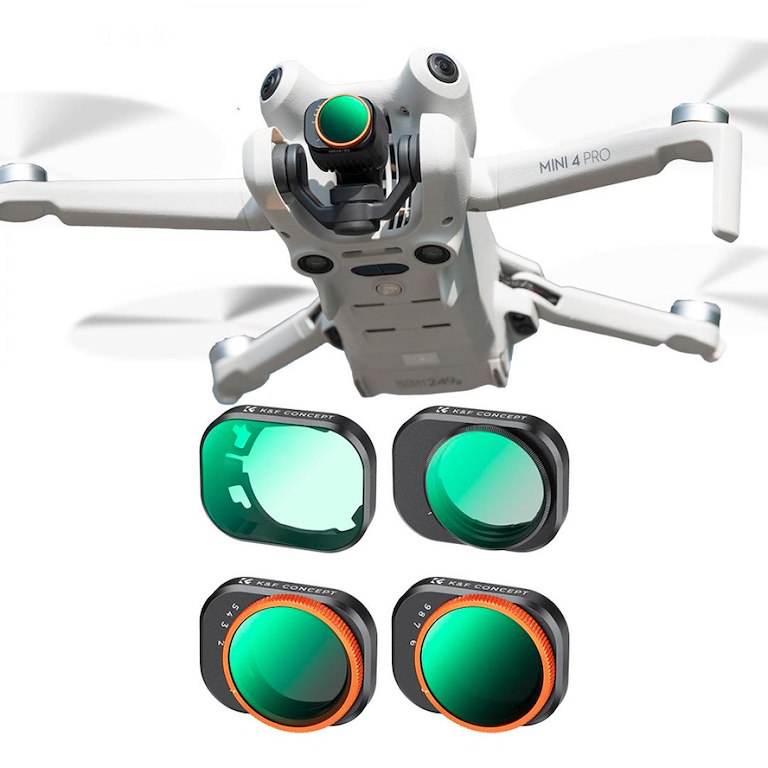 K&F Concept 2x VND + UV + CPL Filter Kit za DJI Mini 4 Pro 28 Layers Nano-coating SKU.2083