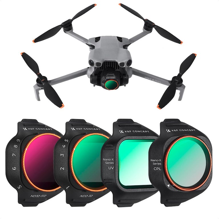 K&F Concept CPL 2xVND UV 4-Pack Filter Kit za Mini 5 Pro SKU.1677