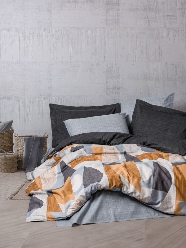 Posteljina CB Ranforce Double Modern Giorno Gri 042369
