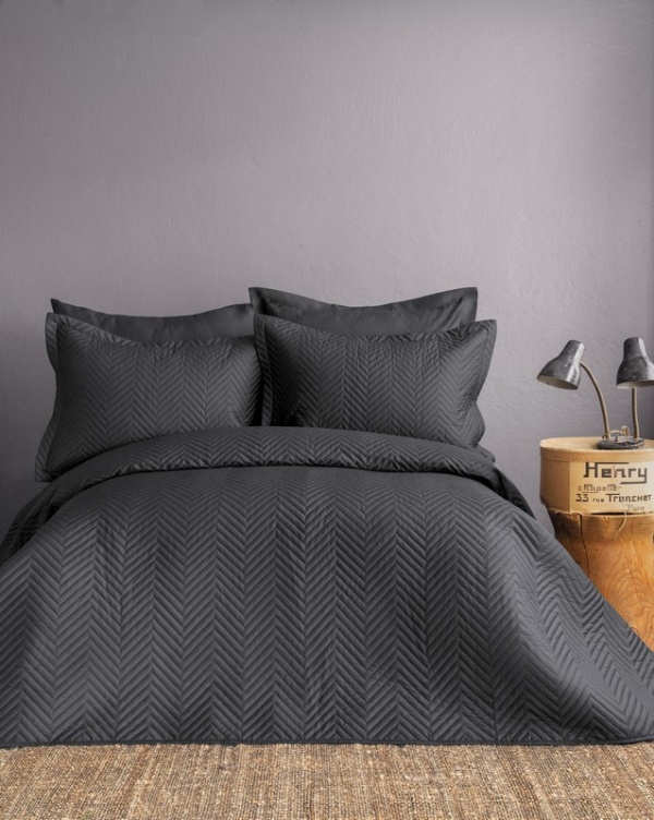 Prekrivač Set Issimo Double Simply Satin Fume 040689