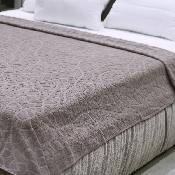 Frotir prekrivač Stone 145x200 opal siva 025699