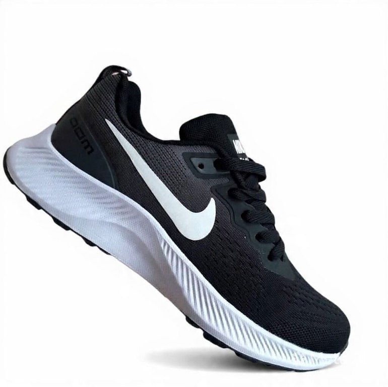 Nike sportske patike za trčanje – crno‑bele - Gornjište: prozračna