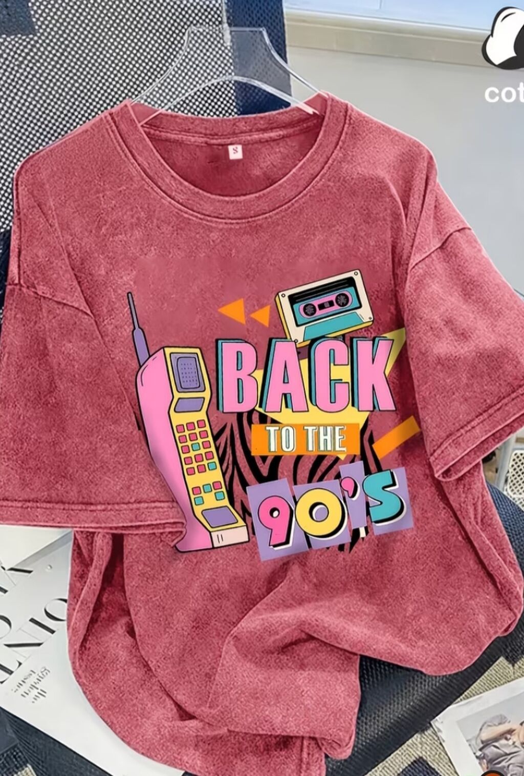 Grafička majica “Back to the 90’s” – retro print, vel. M - Boja