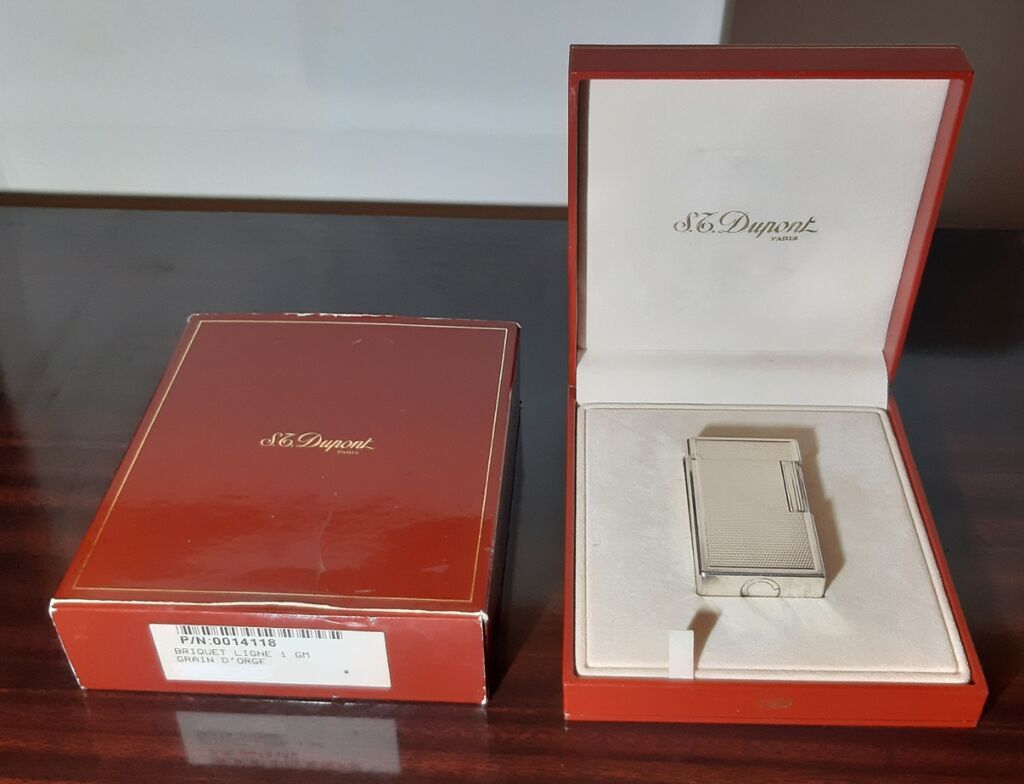 S. T. Dupont Briquet Ligne 1  GM GRAIN D'ORGE Original Made in Paris