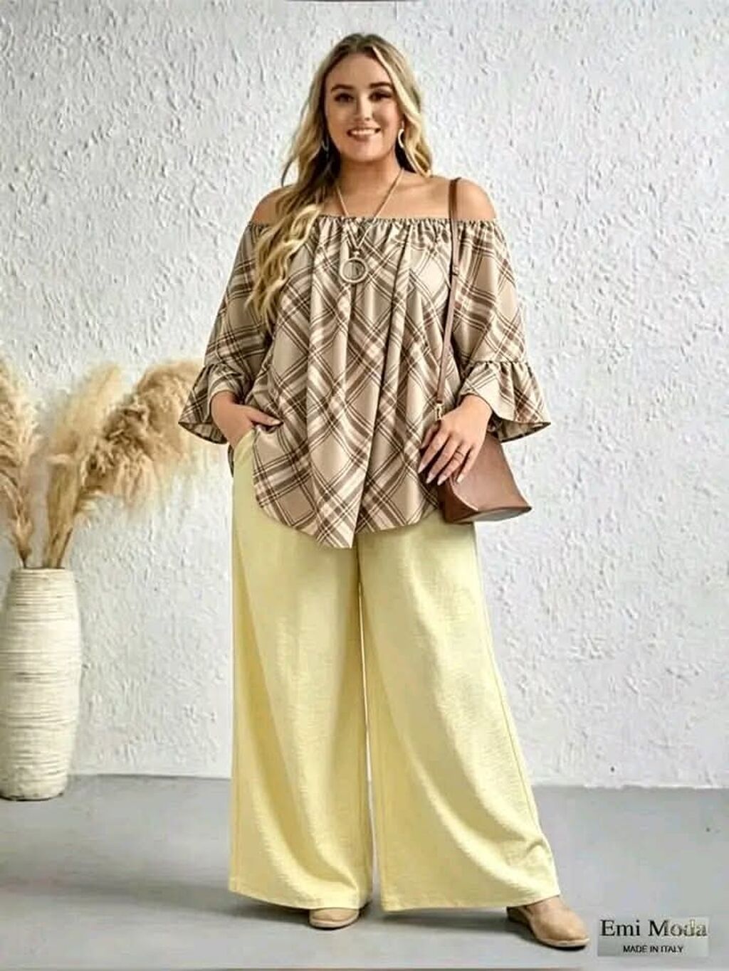 Komplet za dame – plus size, Emi Moda (Made in Italy) - Gornji deo