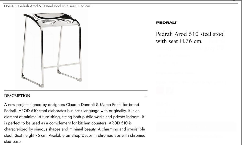 Stolice barske - kozmetičke PEDRALI EKSKLUZIVNE italijanske barske