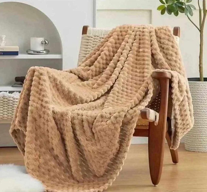   Rebrasta plišana ćebad     Dimenzije-200*200