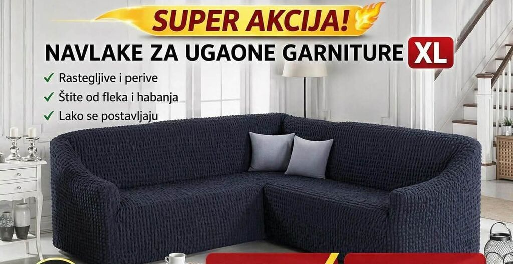 04. Navlake za ugaone garniture bez karnera – XL veličina Rastegljive