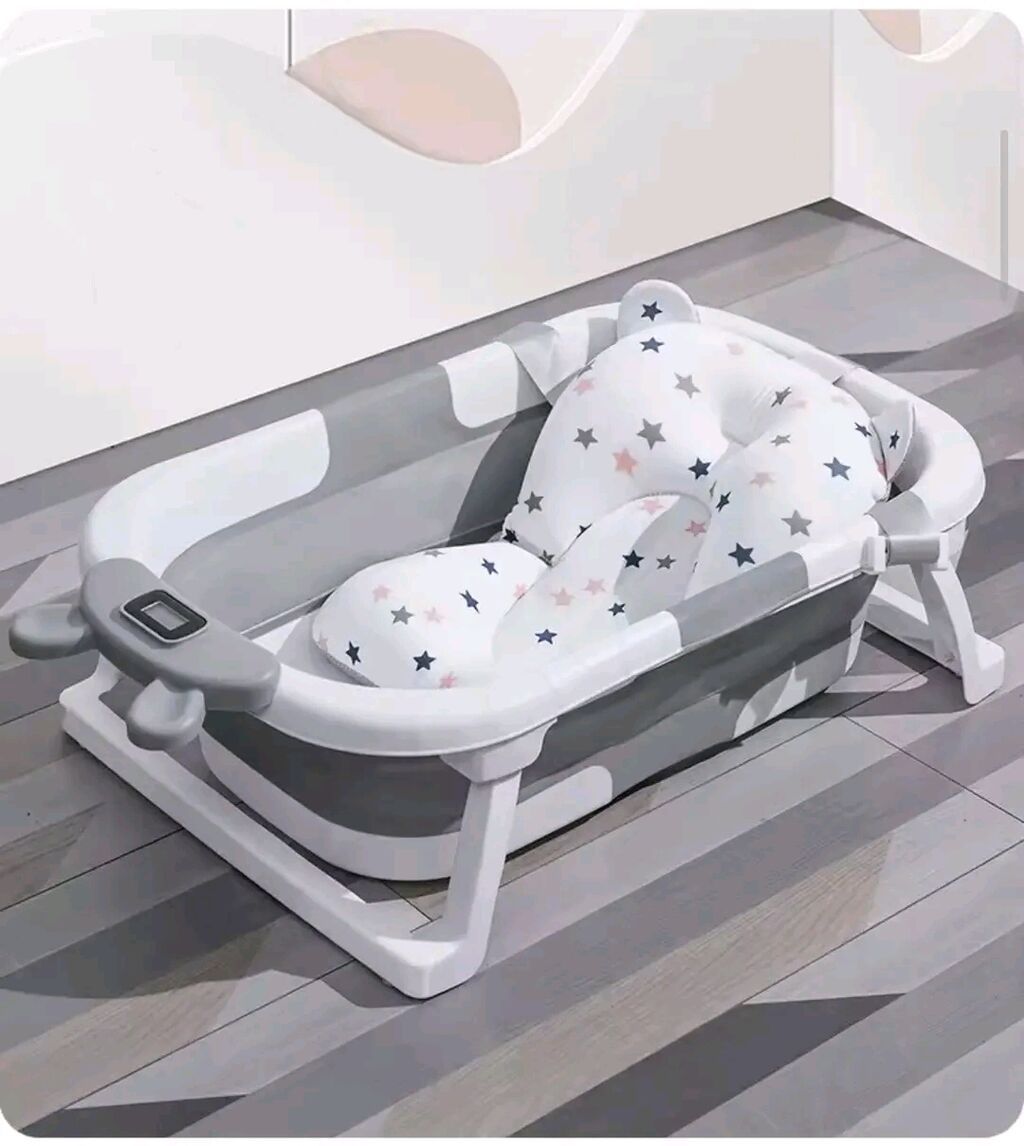 Skalabilna sklopiva kadica za bebe sa jastučićem Sklopiva kadica za