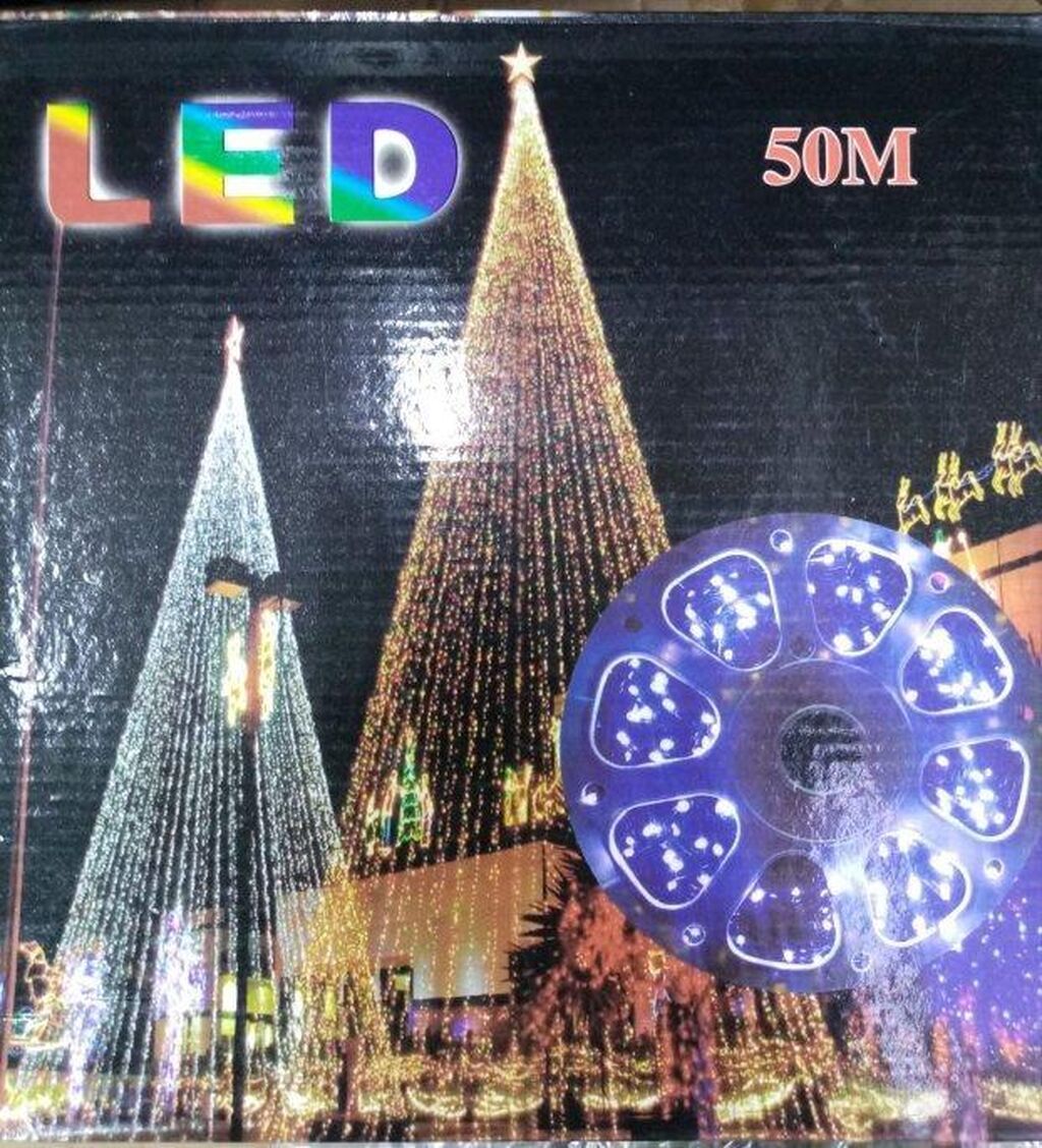 LED LAMPIONI 50 METARA NOVO 3 BOJE NOVOGODISNJI AKCIJA | Cene nisu