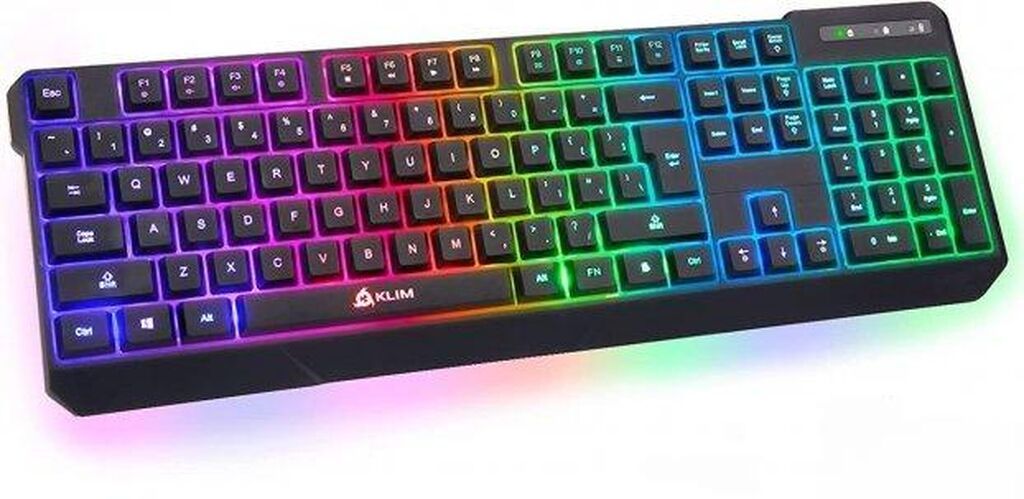 KLIM CHROMA RGB BEZICNA TASTATURA NOVA WIRELESS SVETLECA TOP | Cene