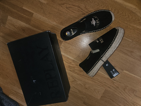 REPLAY* crne espadrile NOVO