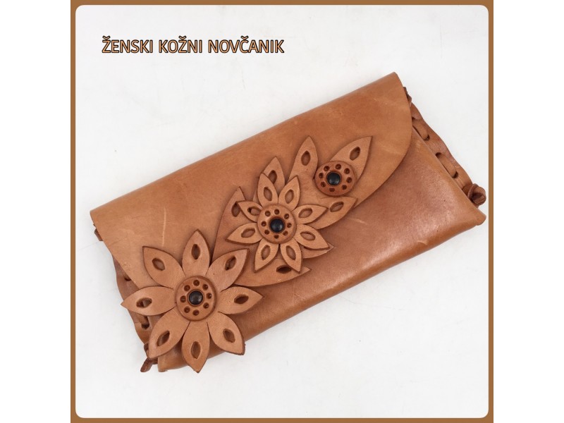 KOŽNI NOVČANIK - FUTROLA, hand made