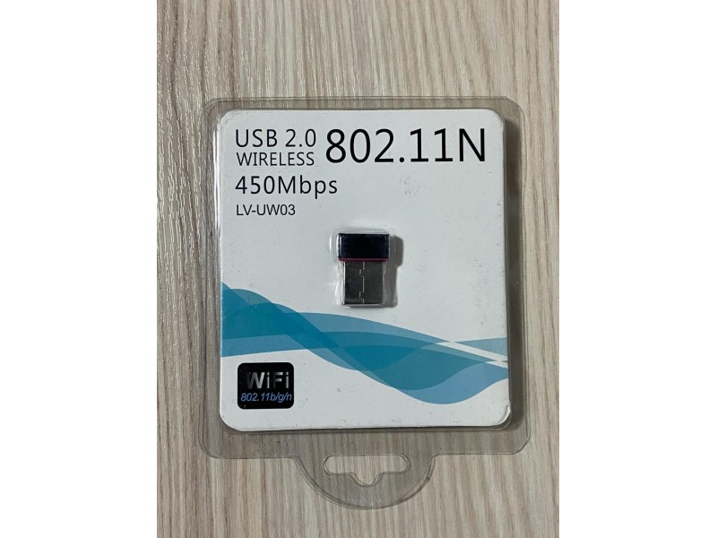 USB Wireless 802.11N adapter sa pripadajućim diskom