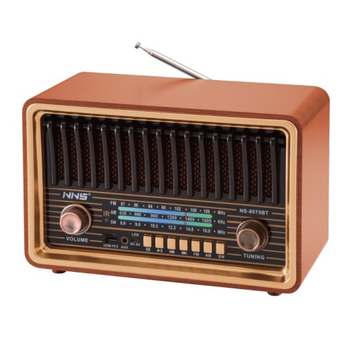 Retro RGB Bluetooth radio 8075BT EL396