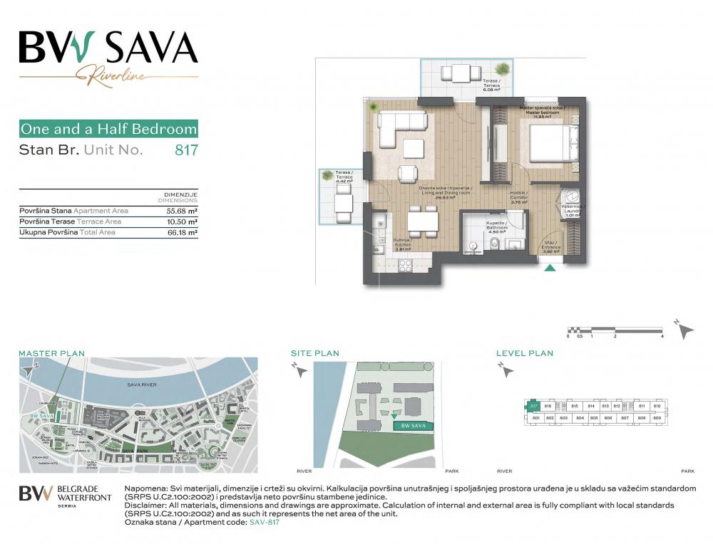 BW Sava, ugaona pozicija, dve terase ID#4524
334.888 €