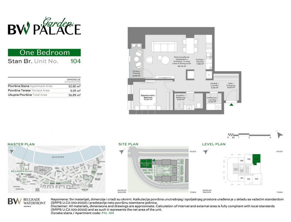 BW Garden Palace, dvostrano orijentisan, pogled na reku ID#4530
250.888 €