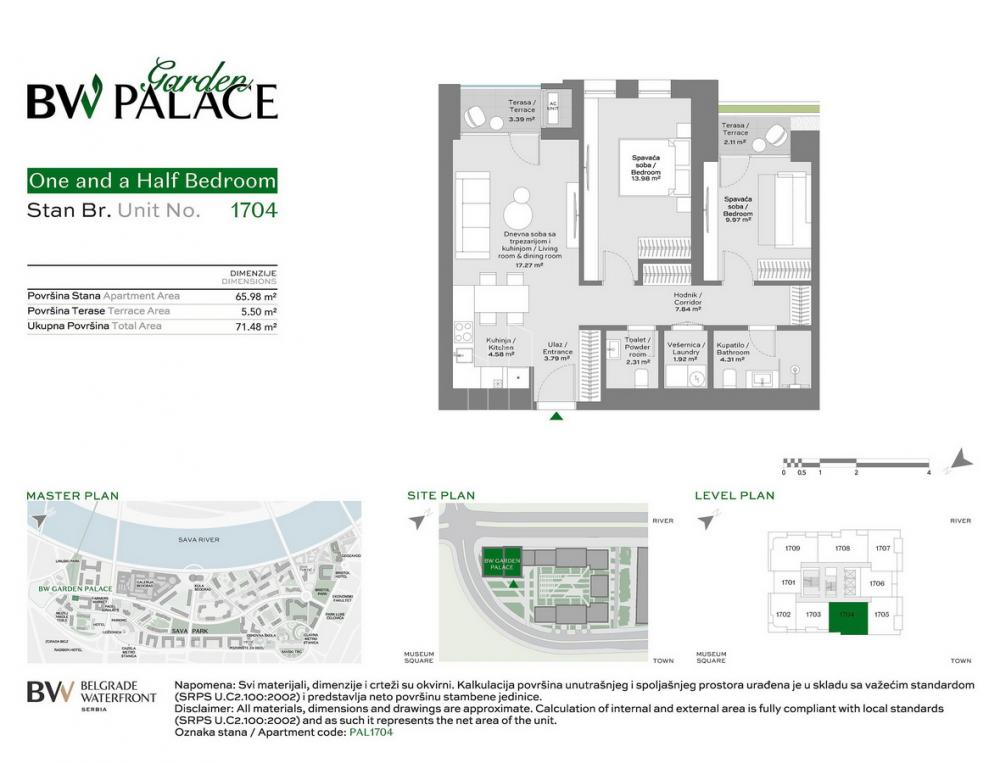 BW Garden Palace, dve terase, bez provizije ID#4531
305.888 €