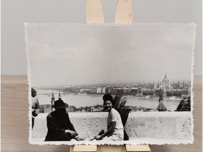 Vintage fotografija poziranje Budimpešta