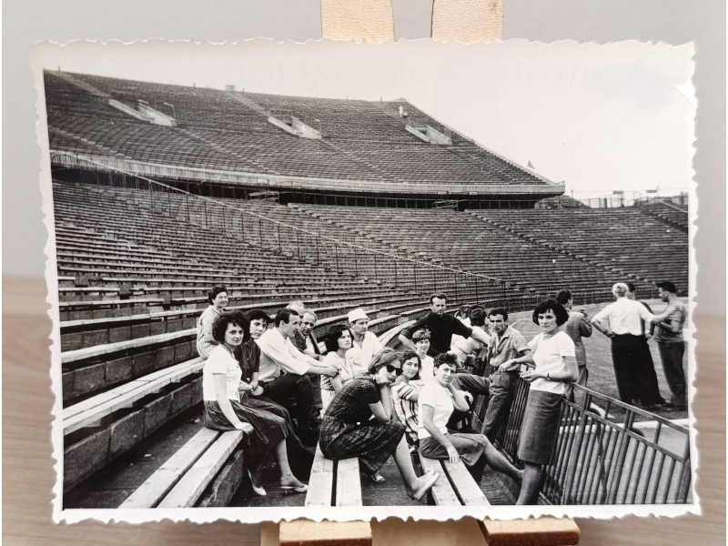 Vintage fotografija NEP stadion Madjarska Budimpešta