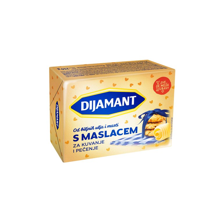 Dijamant margarin od biljnih ulja i masti golden blend sa maslacem 250g