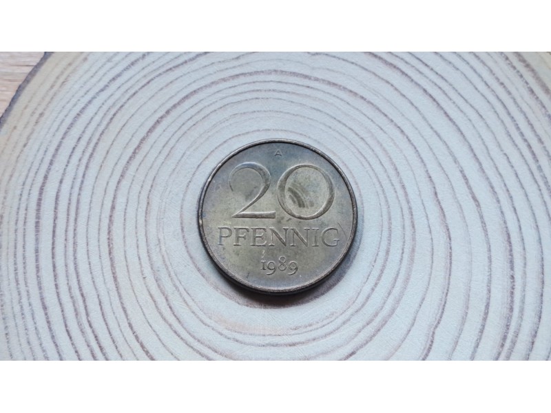 DDR NEMACKA 20 PFENNIG 1989 GODINA
