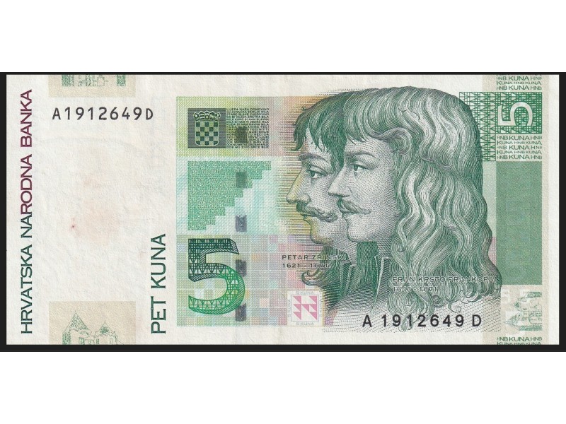 Hrvatska 5 kuna 2001god.