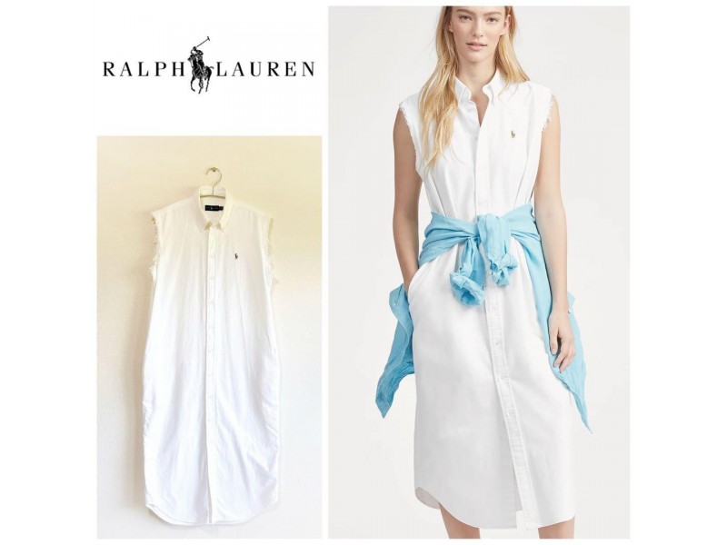 RALPH LAUREN moderna original maxi kosulja haljina L-XL