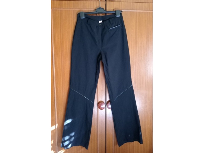 ZETAN SPORT crne pantalone XXL - Odlične (Struk 33-45cm
