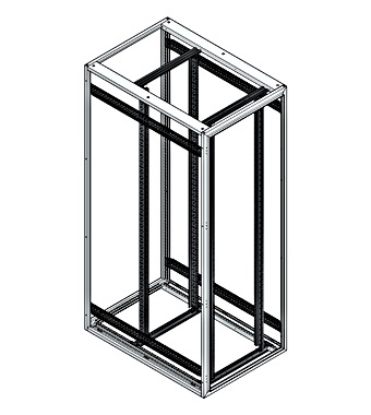 SORAX 19" Basicframe, RAL7035, W=800xD=1.200xH=2.200mm
47U, basic frame without planking parts
