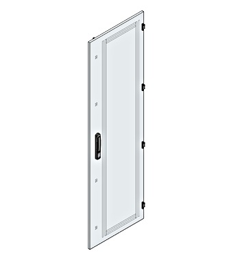 SORAX Steel Sheet Door IP54, W=600xH=2.000mm, RAL7035
Opening angle of the door 180° (aligned), compatible for mounting a TANlock3 or TANlock1 swivelling lever