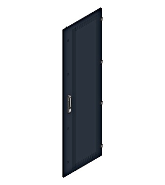 SORAX Steel Sheet Door IP54, W=600xH=2.000mm, RAL9005
Opening angle of the door 180° (aligned), compatible for mounting a TANlock3 or TANlock1 swivelling lever
