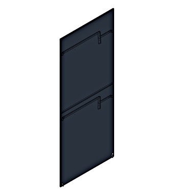 SORAX Side Wall D=1.000xH=2.200mm, RAL9005, divided
Divided side wall, with internal locking mechanism, (1PU=1pc.)